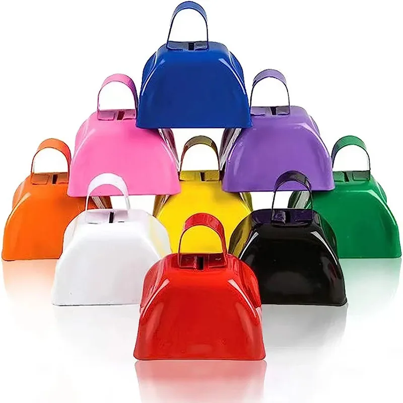 Wholesale Cheap Custom Logo Colorful School Spirit Cowbell