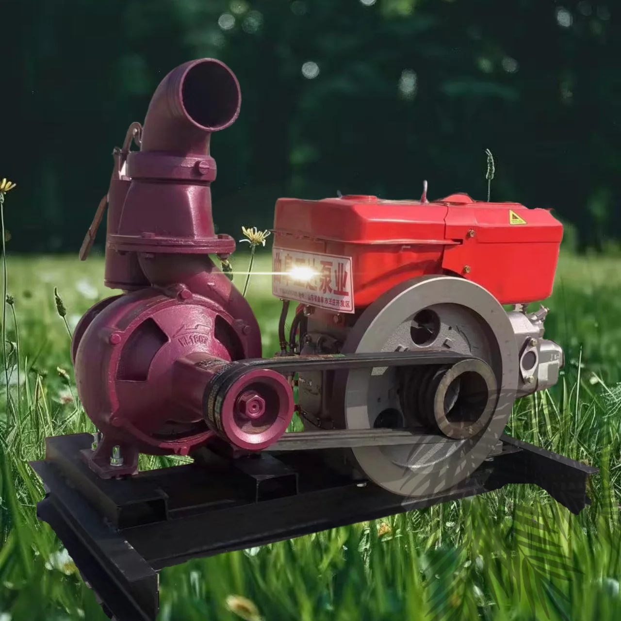 Diesel Trailer 4-inch Pump for Farmland Irrigation High-lift and High ...