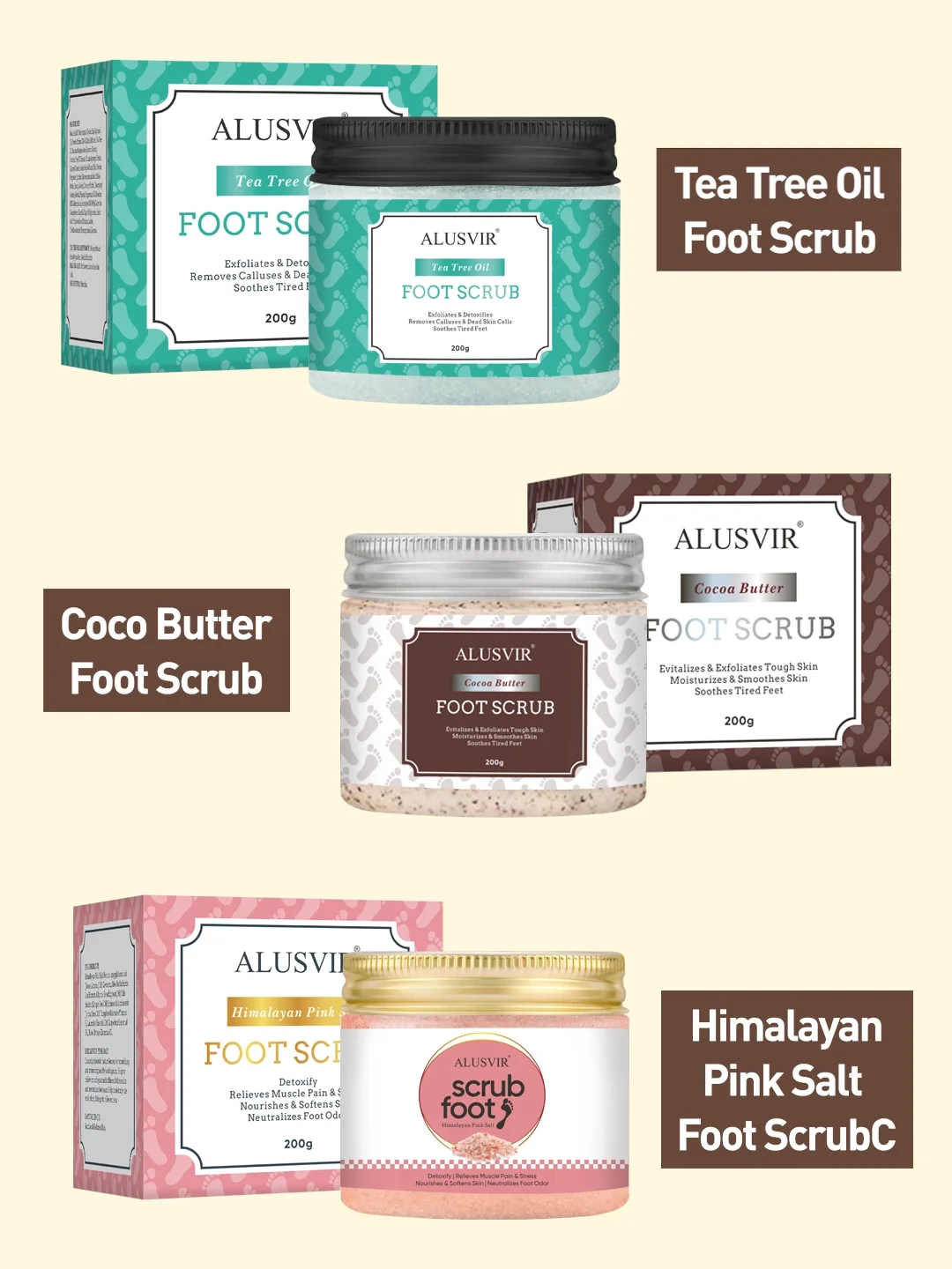 Wholesale Natural Feet Scrub Cocoa Butter Exfoliates Tough Detox Soothe ...