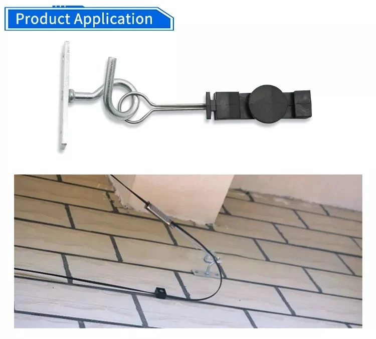 Wall Mount FTTH C Type Hook - Secure Fiber Optic Cables