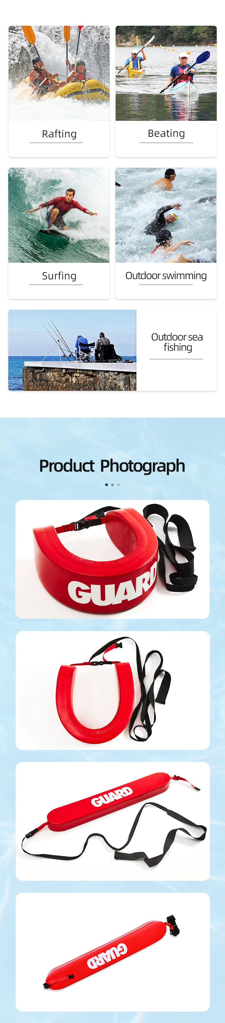 Swimming Pool Rescue Single Double Nbr Eva Red Floating Buoy Lifeguard ...