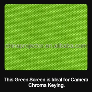 Retractable Photography Backdrop - Green Screen PP Fabric