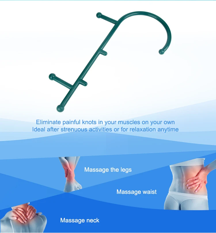 Back And Neck Massager For T Rigger Point,Cane Back Hook Massager Neck ...