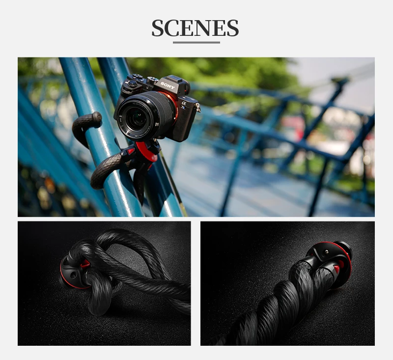 Istabilizer Waterproof Mini Portable Octopus Flexible Camera Tripod For ...