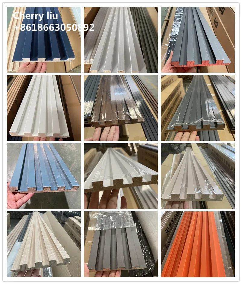 Customized 1220*2440mm Fluted Ribbed Battened 3d Mdf Wood Fiber Wall ...