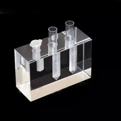Laboratory Test Tube Holder With Draining Pins Bespoke Acrylic 18x180mm ...