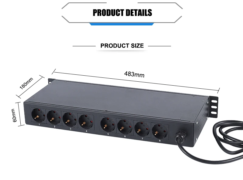 Smart PDU - Efficient 8-Way Power Management for Data Centers