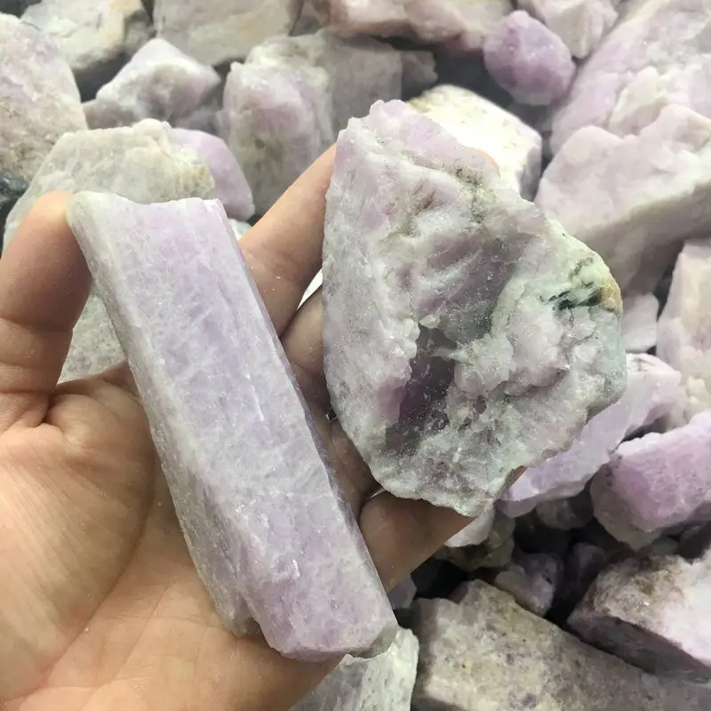 Wholesale Natural Spodumene Rough Stones - Purple Kunzite Crystal Raw ...