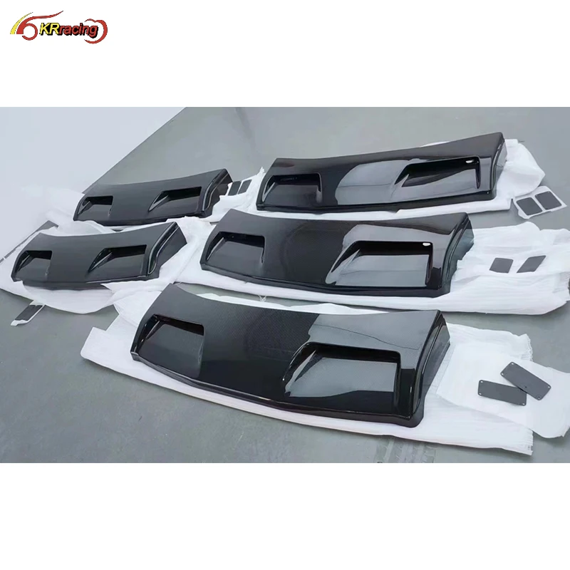 Dry Carbon Fiber Roof Spoiler With Led Lights For 2019-20221 Mercedes Benz G-Class W464 G500 AMG ...