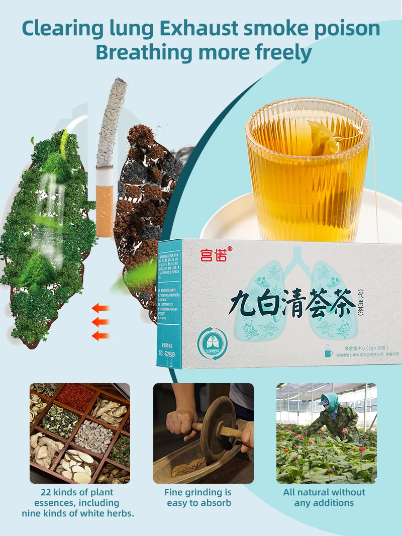 Wholesale Chinese Herbs Medicines Lung Respiratory Natural Tea Cigarette Upgraded Smokers Detox ...