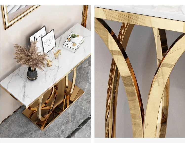 Elevate Your Space with Modern Luxury Marble Console Table