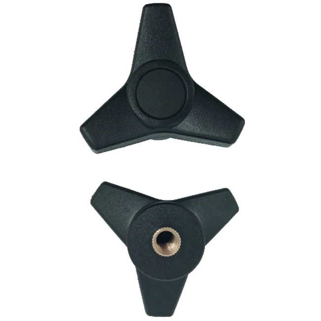 Three-arm Lobe Knob Rotary Knob Female And Male Reinforced Nylon - Buy ...