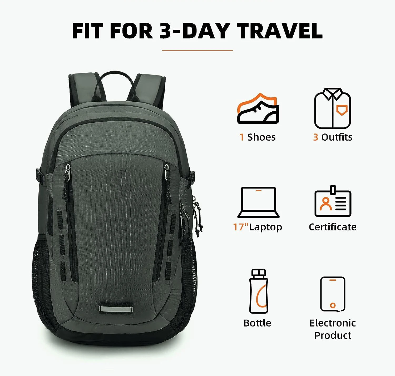 30l Travel Business Laptop Backpack 17 Inch Water-proof Laptop Backpack ...