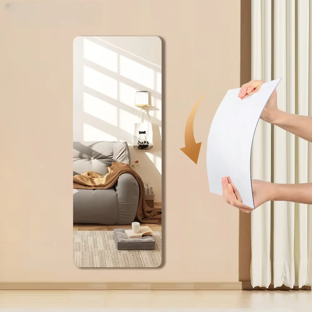 Flexible Adhesif Miroir Autocollant Incassable Autocollant Mural ...