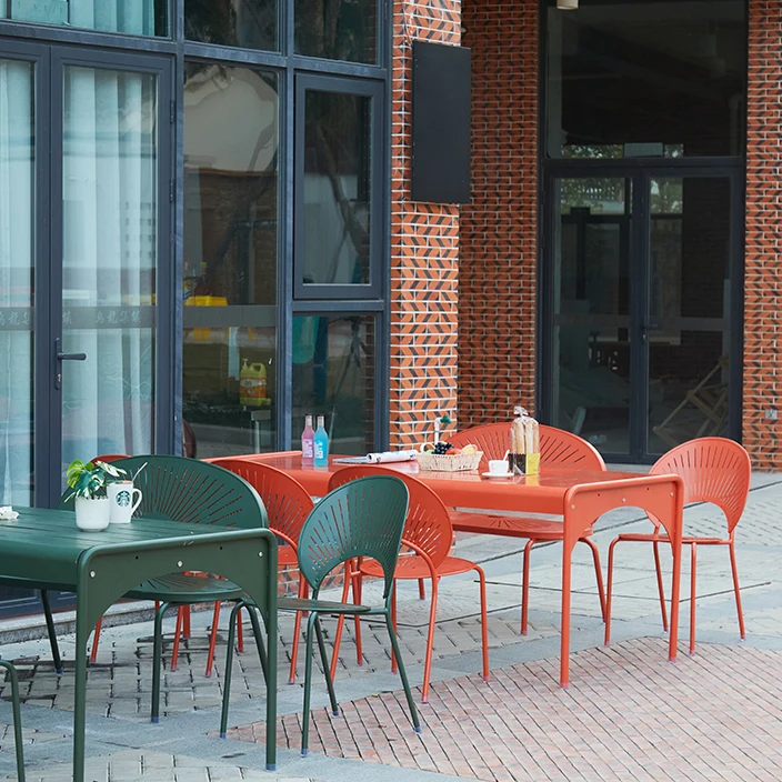 Optional Outdoor Party Table And Chair Coffee Table Set Square Patio ...