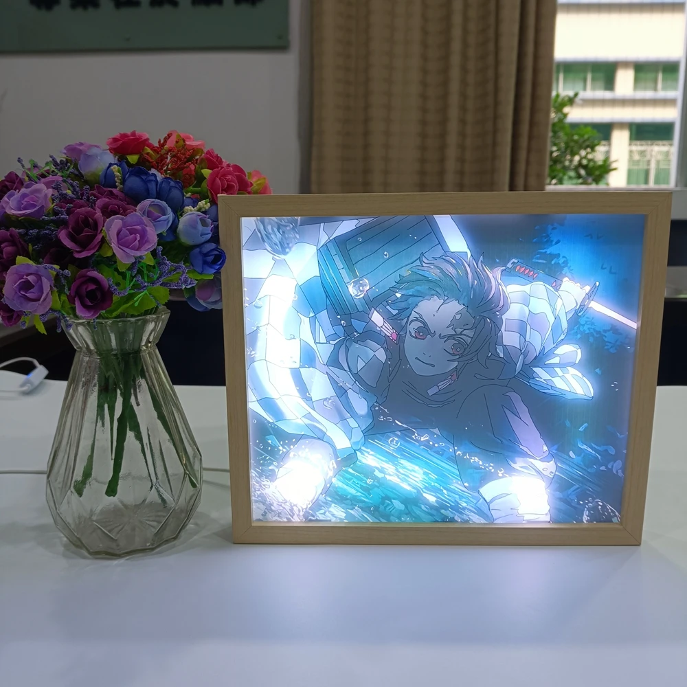 Custom Cartoon Designs Anime Picture Tabletop LED Lamp