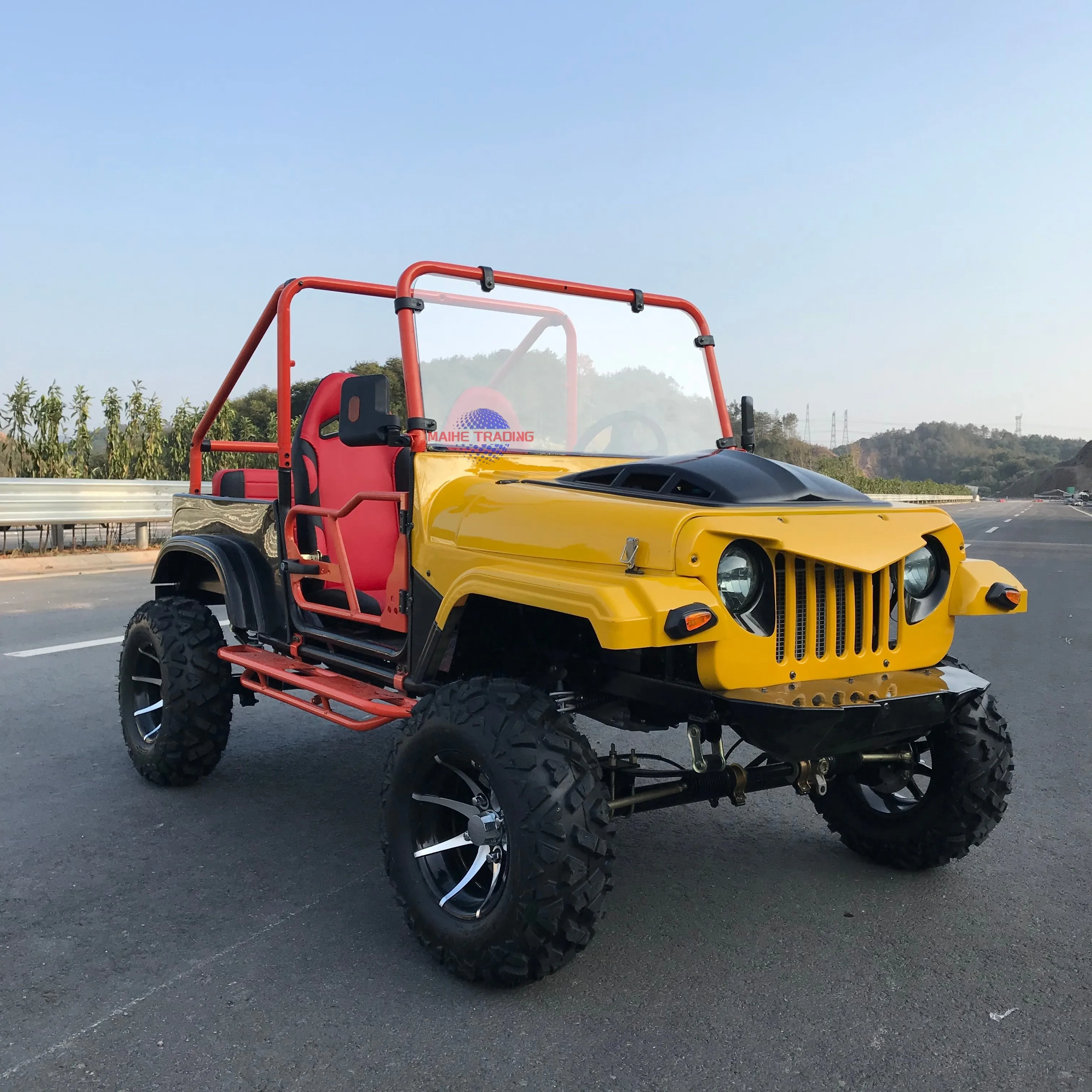 Four Wheel Mini Jeep Car 200CC 4x4 Adult Golf Cart Off Road All-terrain ...