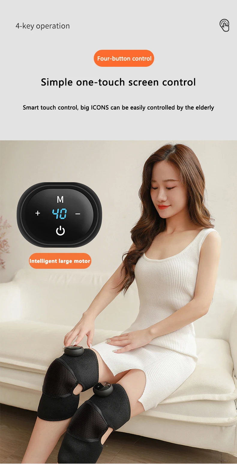 Multifunctional Heated Vibration Joint Massage Belt - Knee Relaxing ...