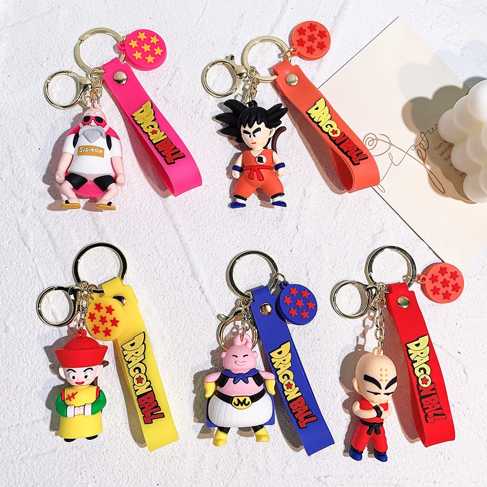 27 Designs 3d Pvc Rubber Key Chain Dbz Anime Figure Characters Saiyan ...