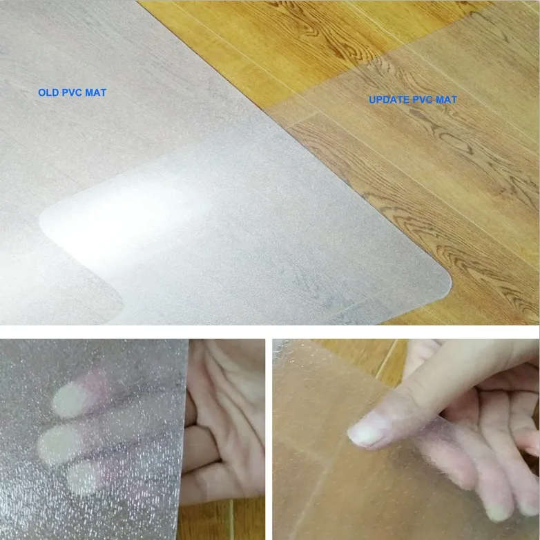 Clear PVC Vinyl Plastic Rug Protectors for Deep Pile Carpet