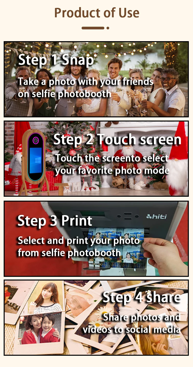 70in Magic Mirror Camera Selfie Booth SLR Compatible iPad Compatible ...