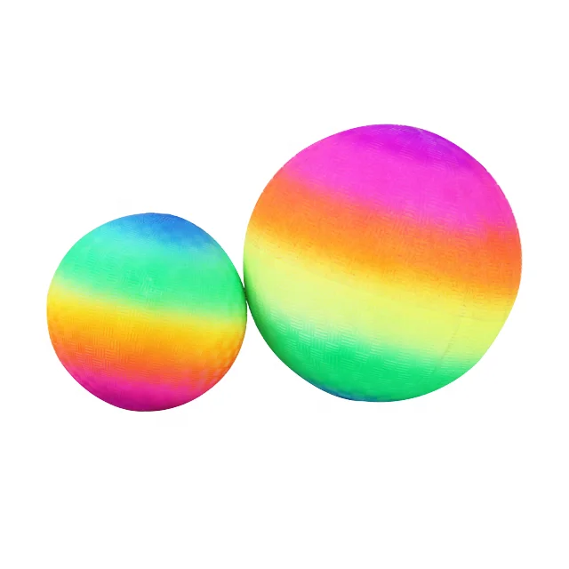 Sport Goods Rainbow Ball Pvc Toy Colorful Balls Wholesale Promotional ...