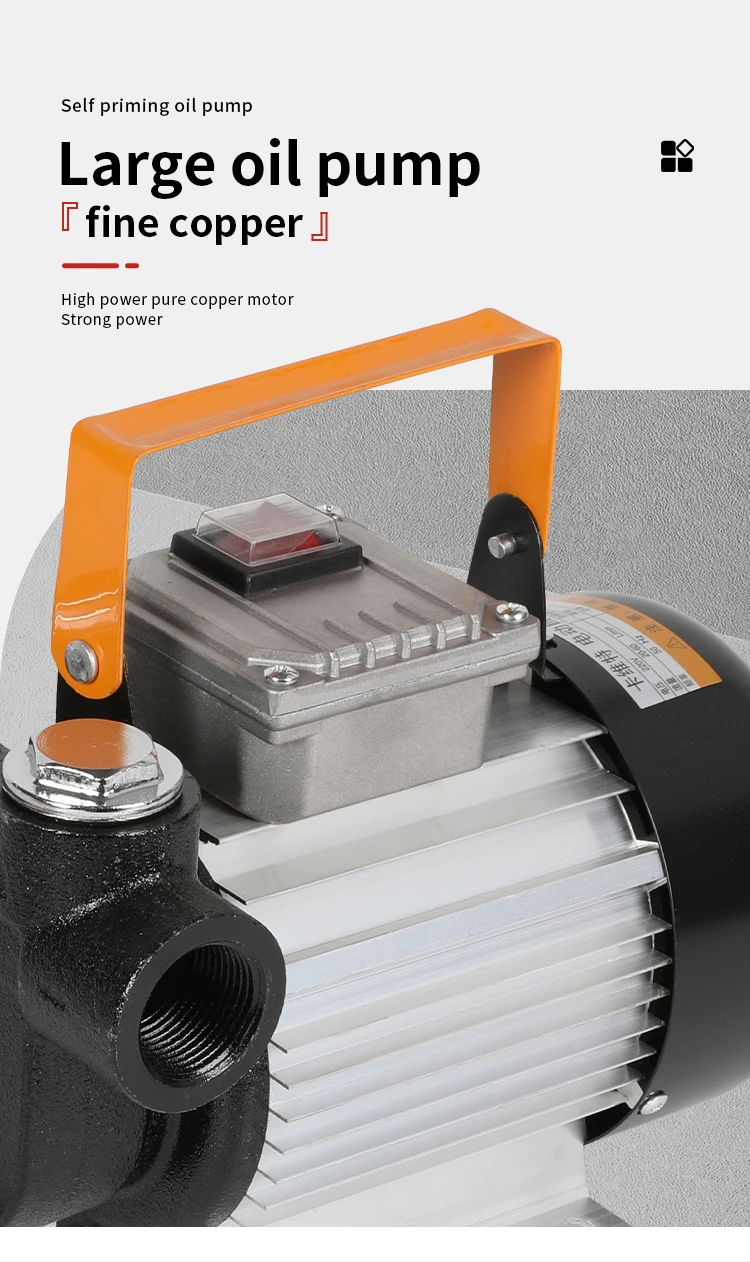 High Power 110/220V Diesel Fuel Dispenser Transfer Oil Pump