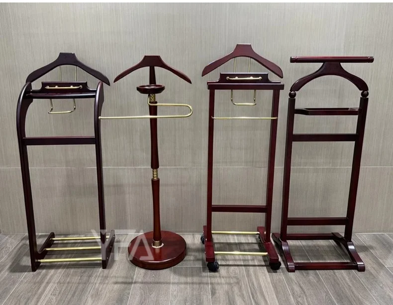 Wooden Valet Stand for Men - Executive Coat Rack & Shoe Organizer ...
