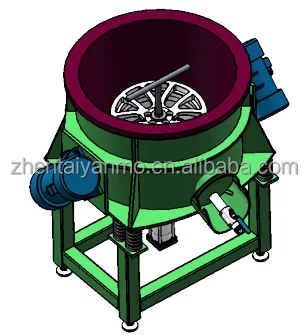 Alloy Wheels Vibratory Deburring Polishing Machine by ZHENTAI