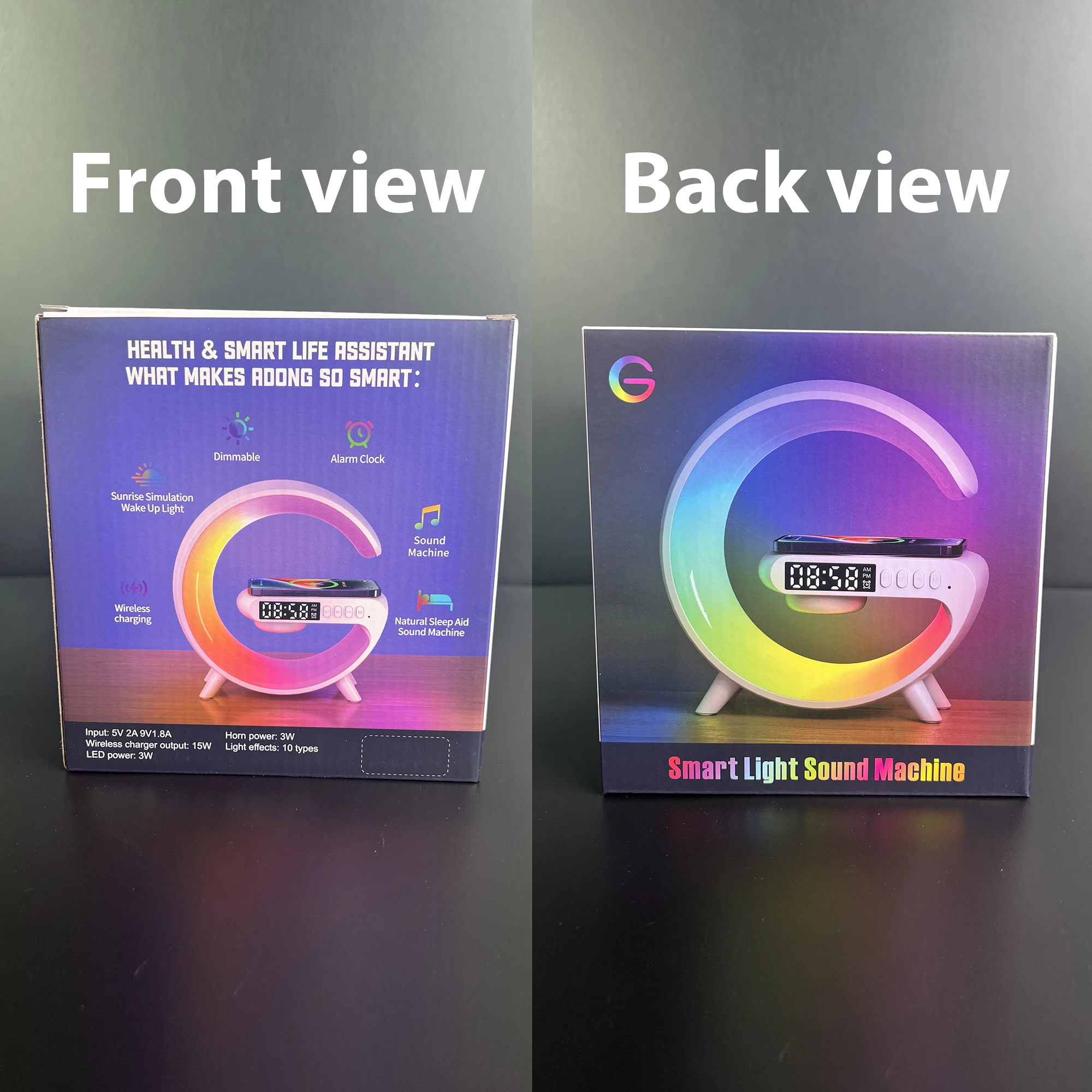 New G Lamp Bluetooth Speaker Wireless Charger Atmosphere Lamp With ...