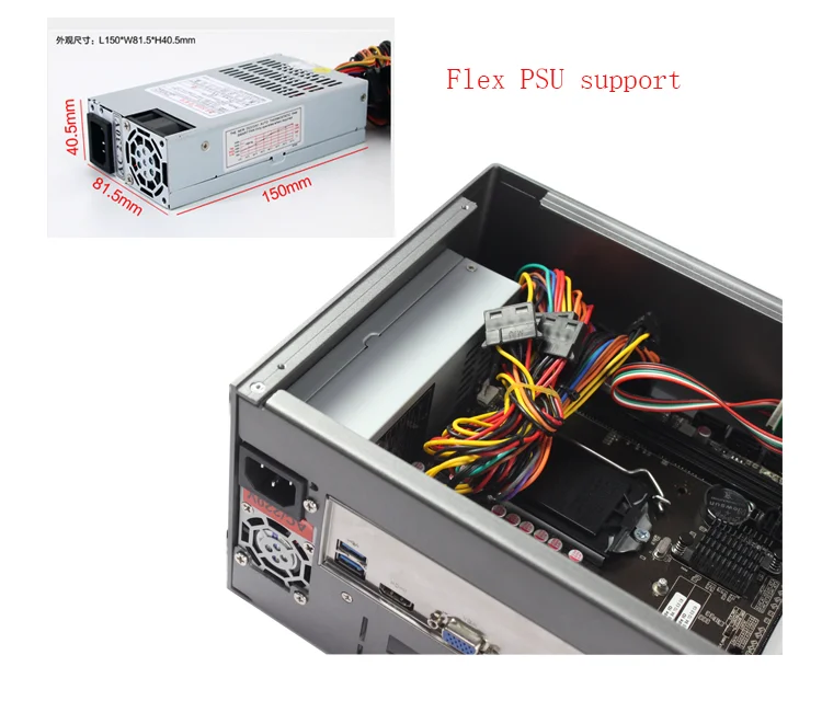 2U Mini ITX Aluminum Case - Portable Industrial Computer
