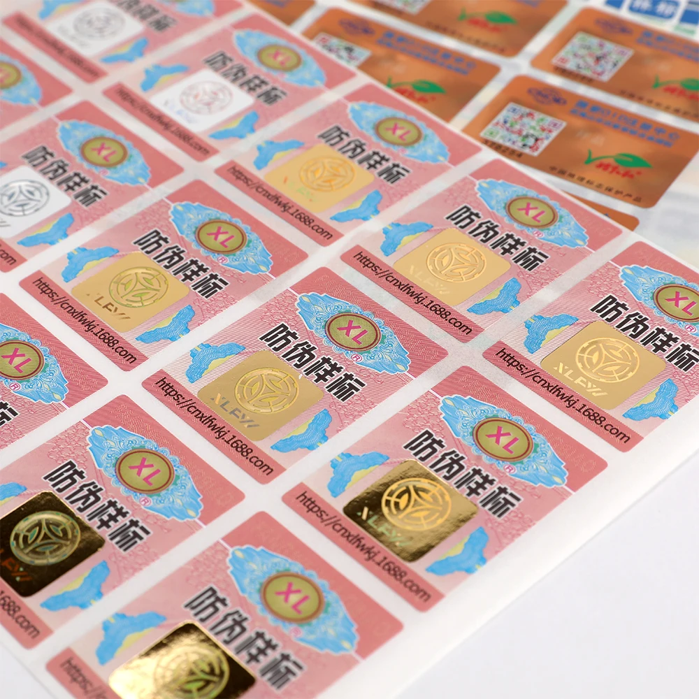 Custom Tamper Proof Qr Code Tags Scratch-off Anti-counterfeit Label With Unique Number Security ...