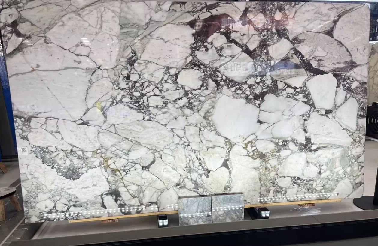 Natural Marble Calacatta Viola Slabs From Turkey Violet Marble Slabs ...