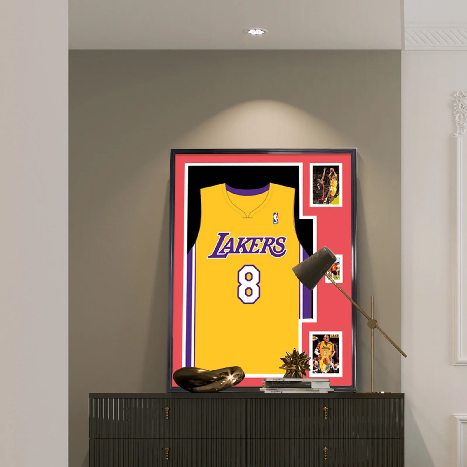 Large Lockable Shadow Box Sports Jersey Frame with 98% Uv Protection ...