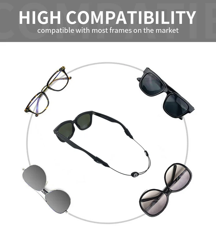 Ultralight Adjustable Sports Eyewear Retainer - Customizable