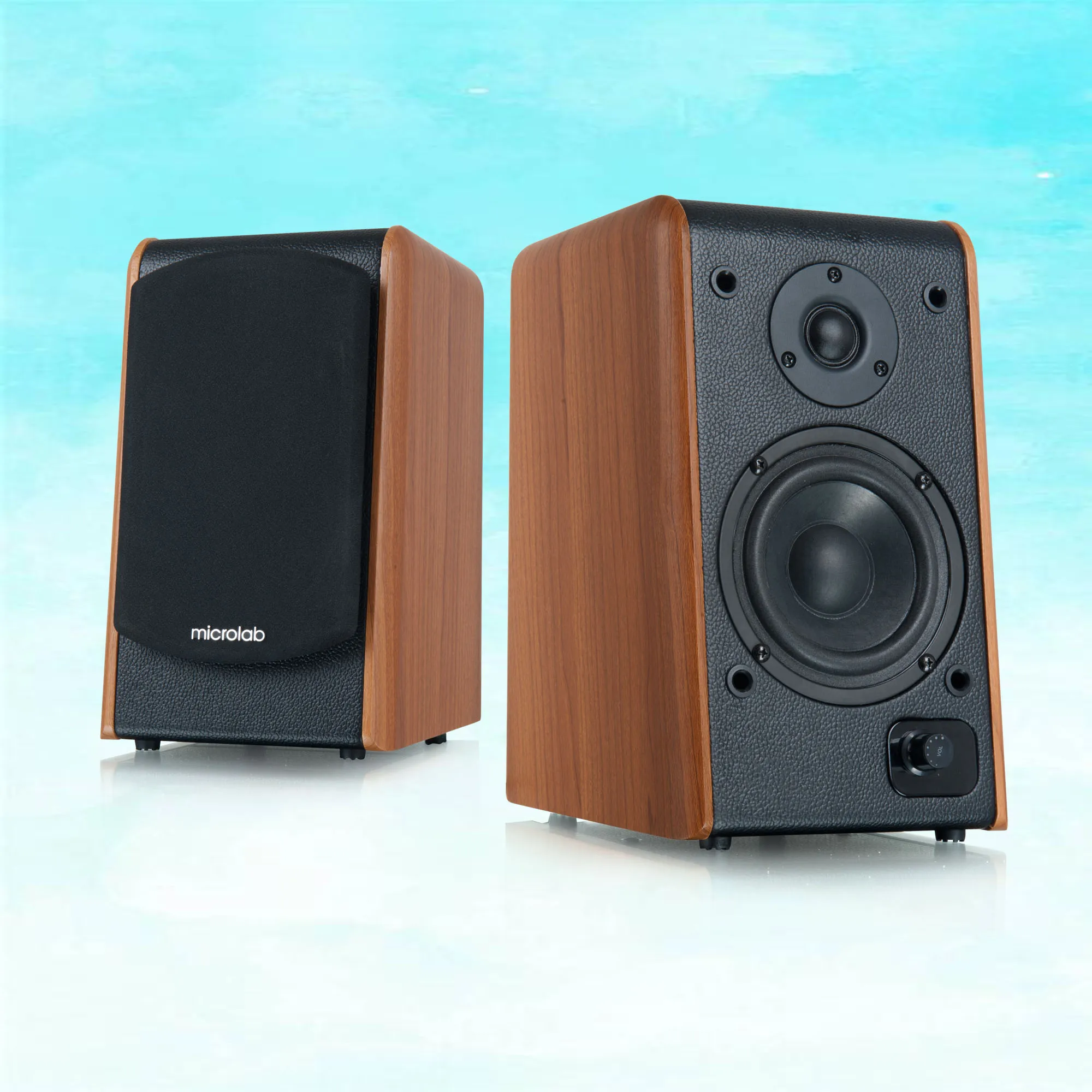 Microlab Stereo Bookshelf Speaker B77BT with Bluetooth