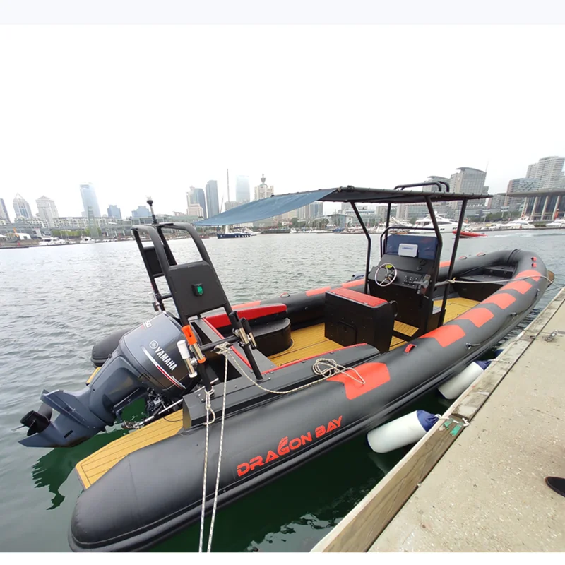 Luxury 28ft RIB860 Deep V Aluminum Hull Pvc/hypalon RIB Boat