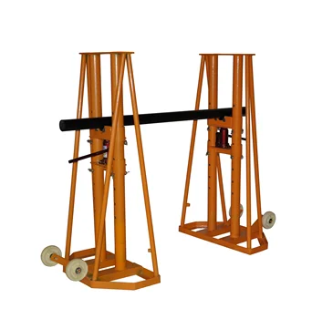 5-12ton Hydraulic Cable Reel Drum Jack Stand For Large Cable Tray Wire ...