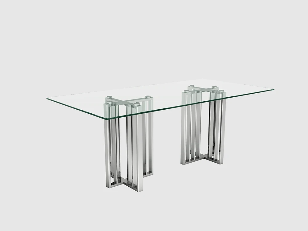 Modern Style Gold Dining Table With Chair Metal Base Stainless Steel ...