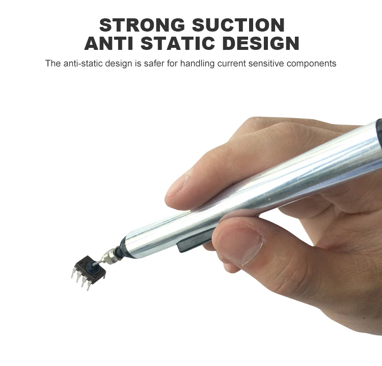 Antistatic IC Vacuum Suction Pen with 3 Suction Headers