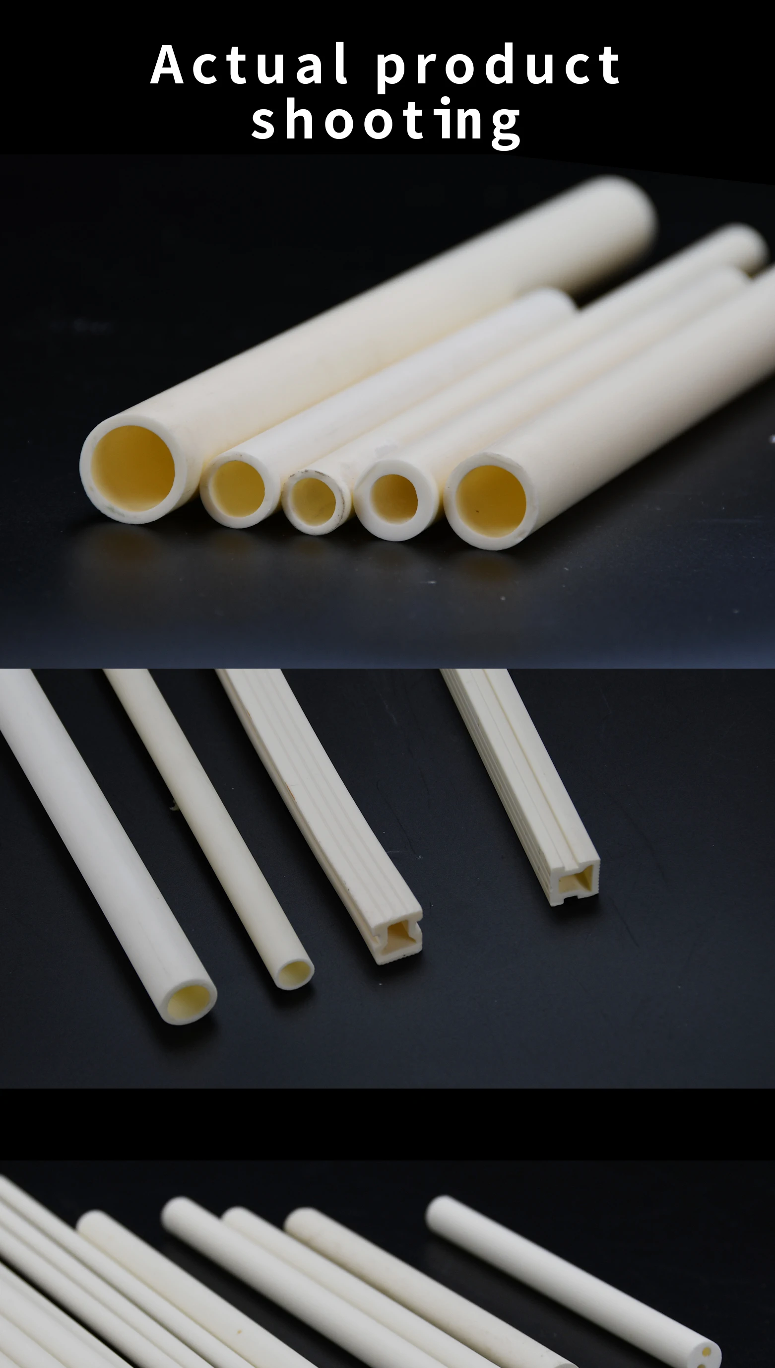 Refractory C610 Mullite Alumina Ceramic Tube for Roller Kiln