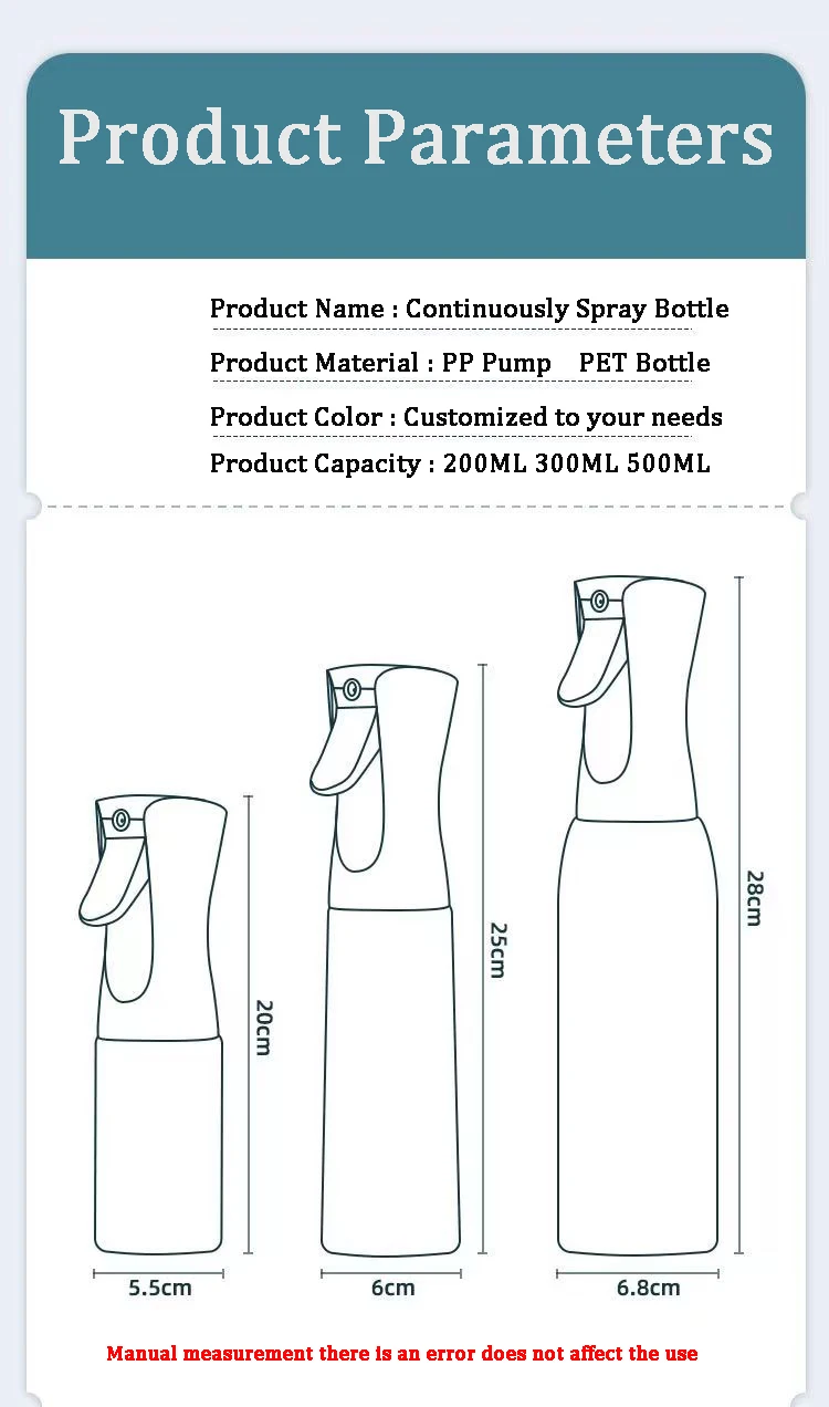 High Pressure Continuously Spray Bottle - 200ML to 500ML