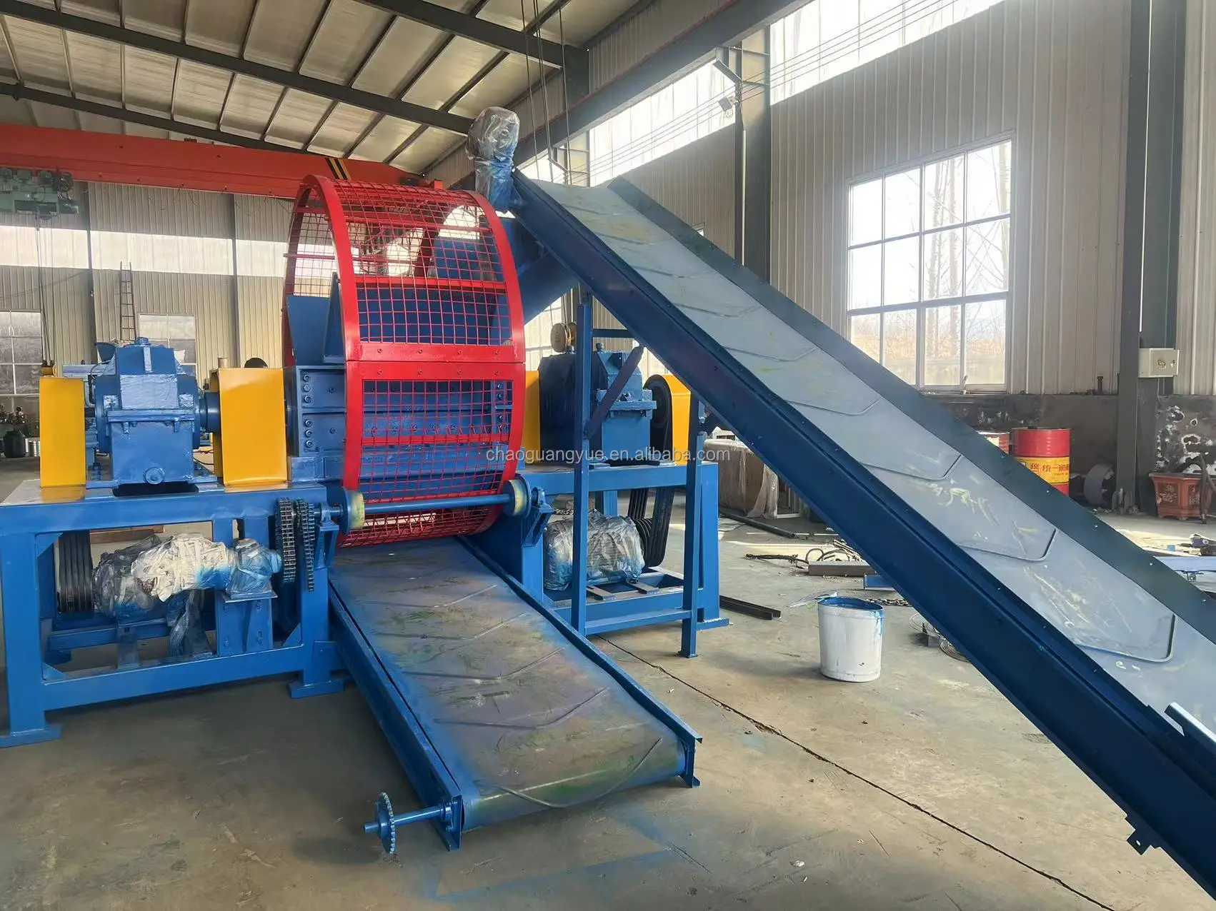 Rubber Powder Machine Fully Automatic Waste Tire Processing Recycling ...