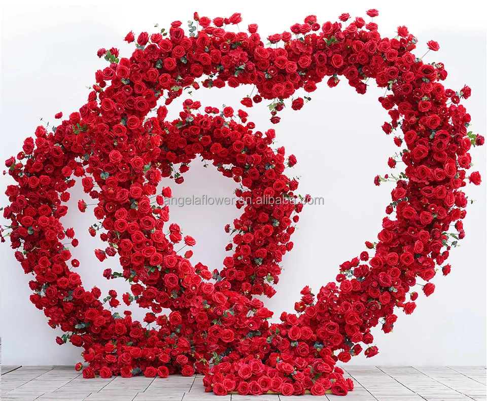 Floral Arrangement with Cloth Base - Decor Wedding Backdrop