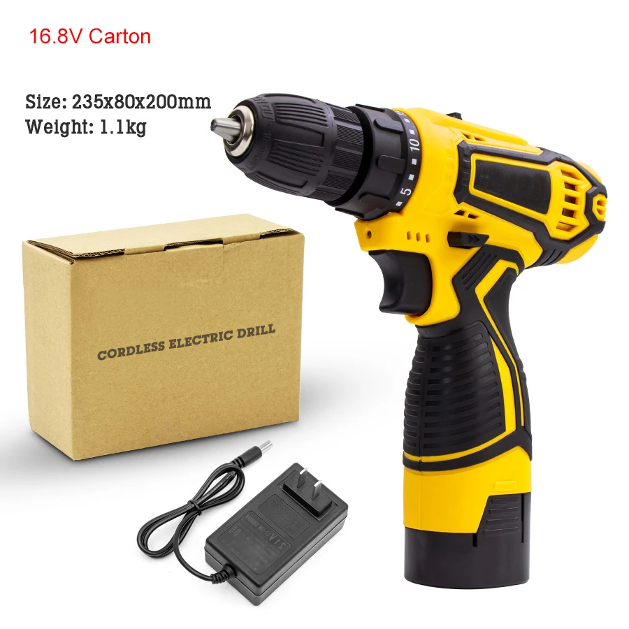 Taladro Cordless Drill 18v 20v Li-Ion Battery Power Tools