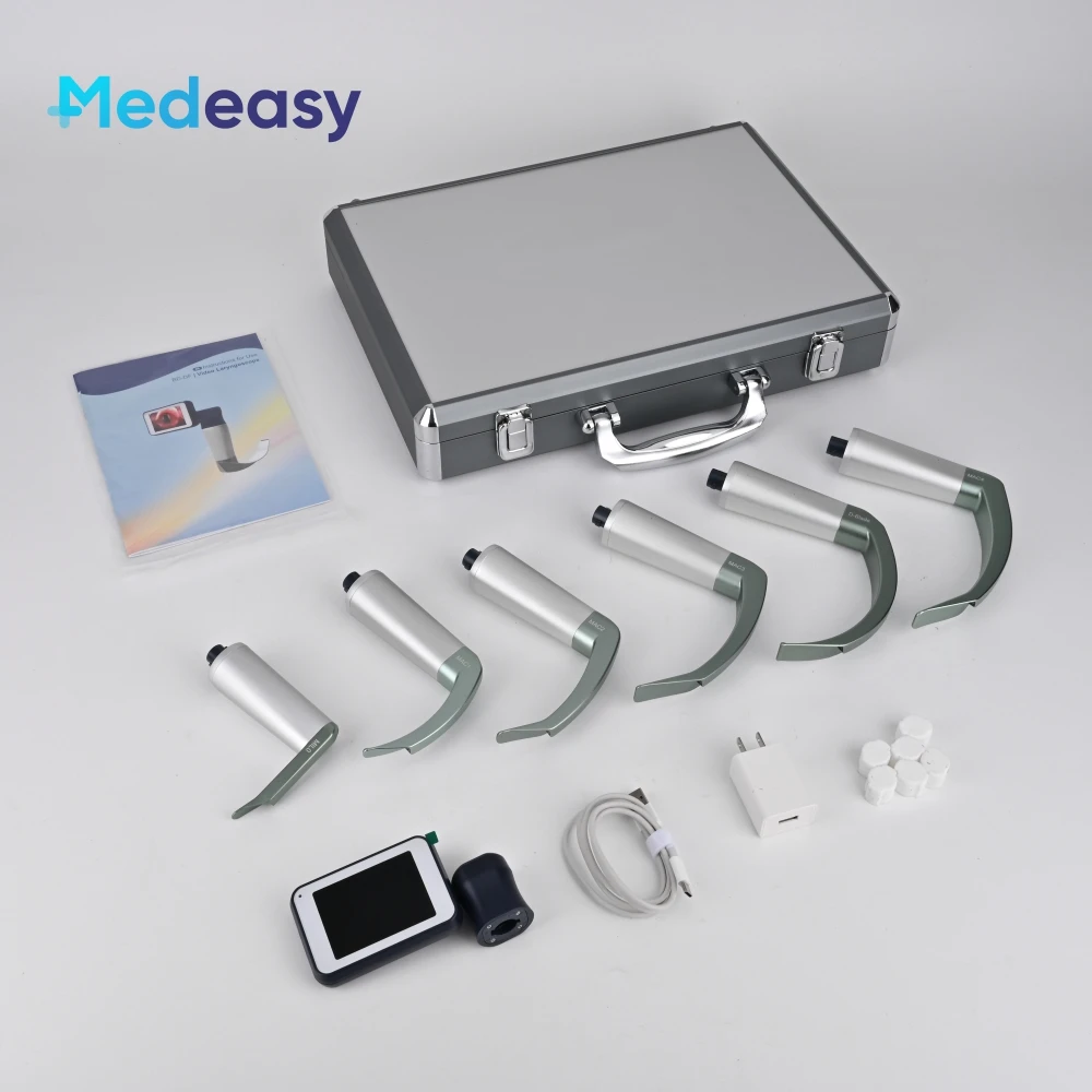 Video Laryngoscope with Reusable Blades - Portable & Efficient