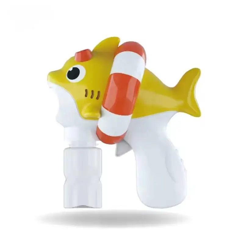 Portable Handheld Electric Battery Operated Bubble Gun Blaster Shark ...