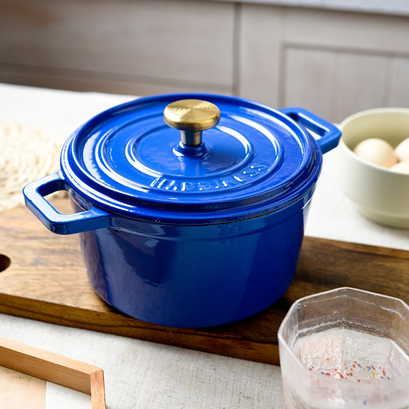 Happiness Cast Iron Petite French Oven Enamel Cast Iron Bread Oven Pot ...