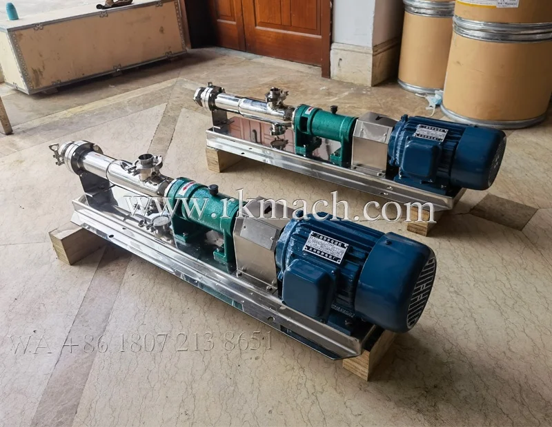 2.2kw 3hp Sanitary Screw Pump For Sauce Jam Jelly Paste Peanut Butter ...