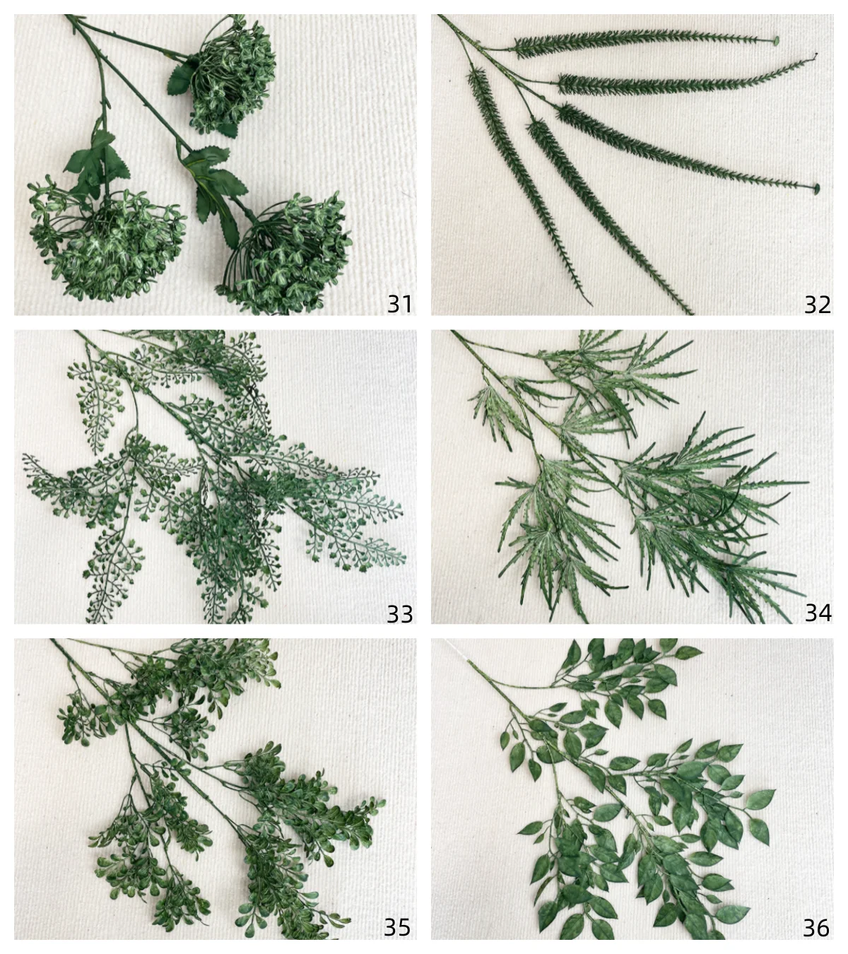Wholesale Artificial Fern Greenery Eucalyptus Leaves Plastic Green ...